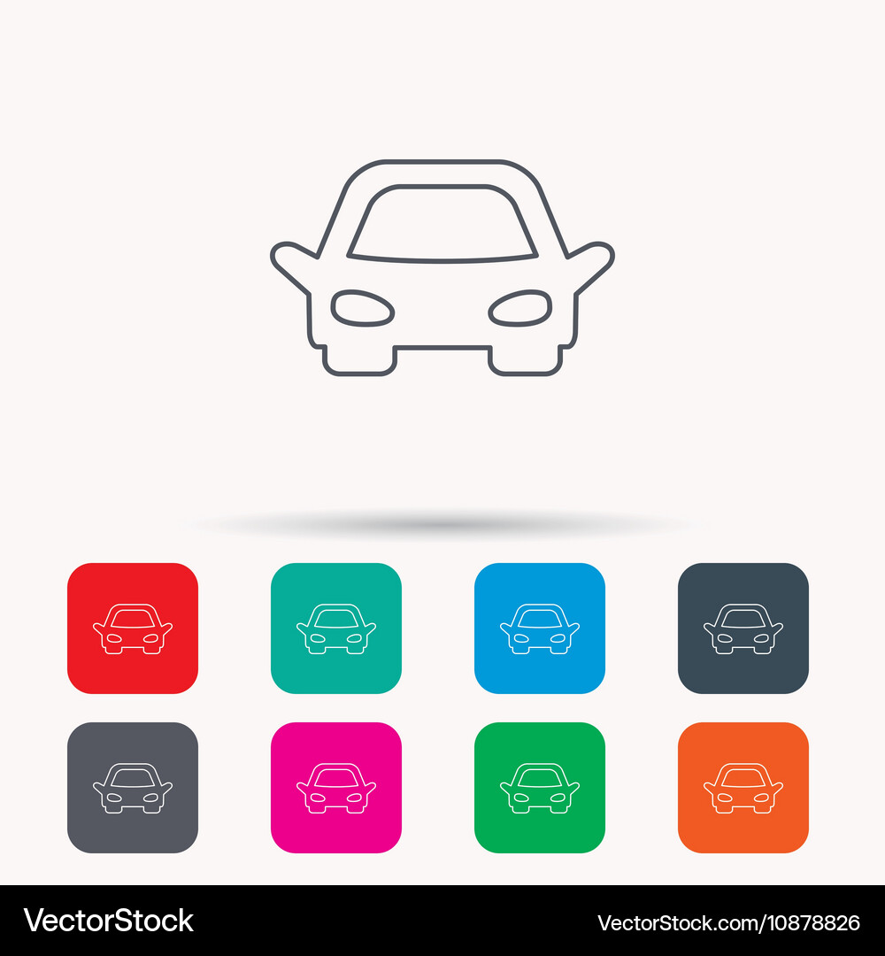 Car icon auto transport sign Royalty Free Vector Image