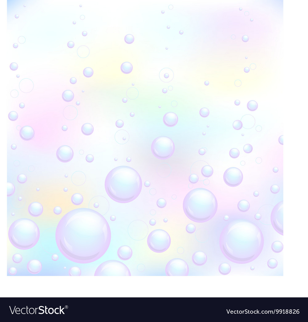 Soap bubbles background Royalty Free Vector Image