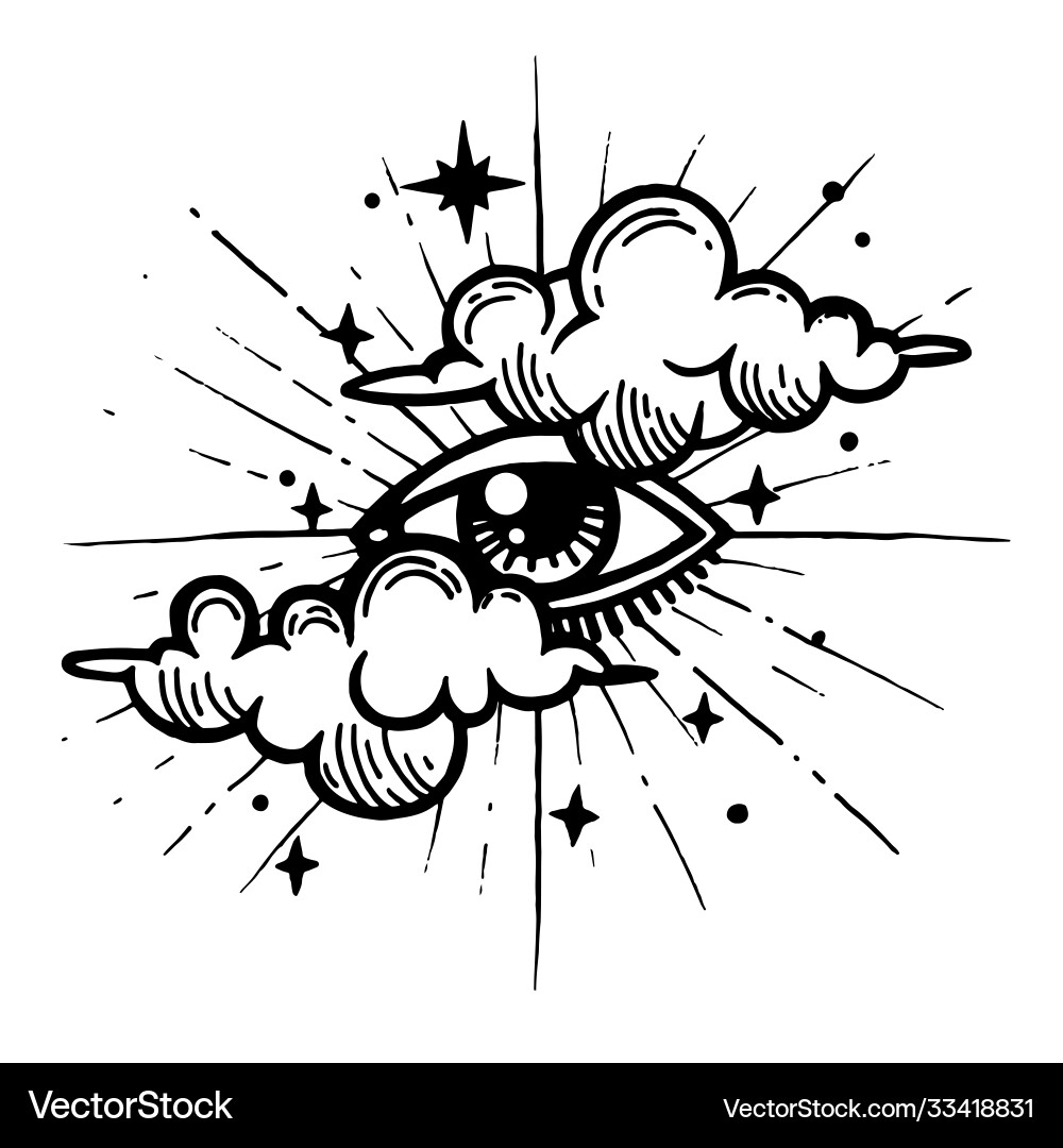 Eye providence masonic symbol all seeing eye Vector Image