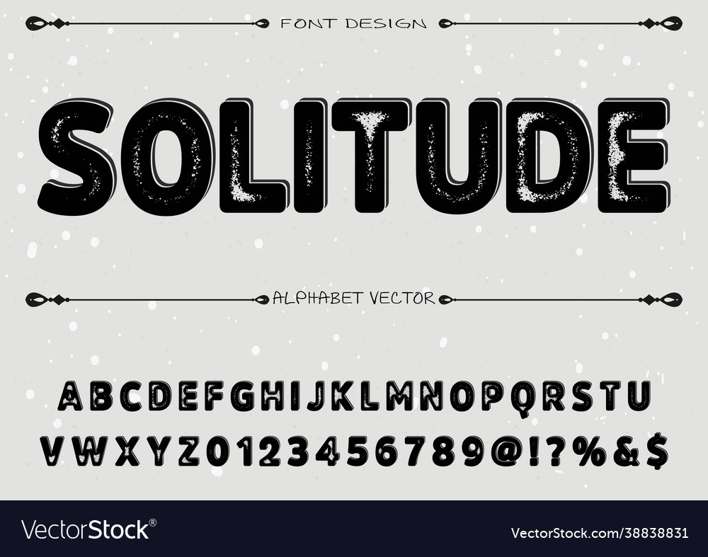 Font alphabet abstract modern alphabet and fonts Vector Image