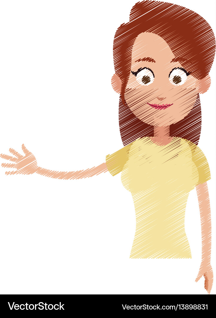 Happy pretty woman icon image Royalty Free Vector Image