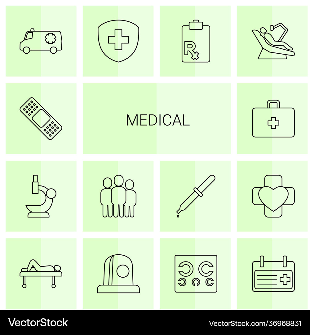 Medical icons Royalty Free Vector Image - VectorStock