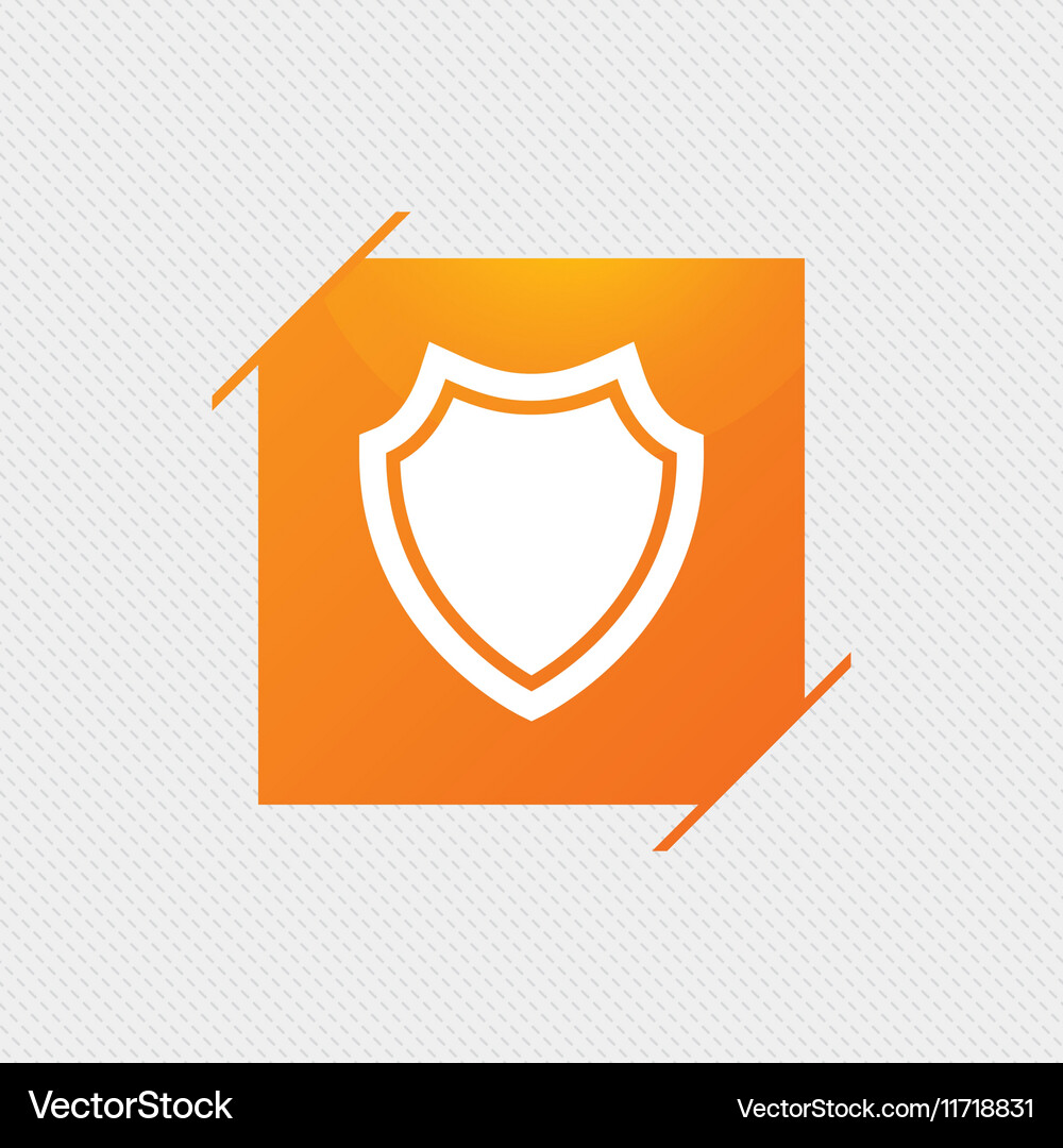 Shield sign icon protection symbol Royalty Free Vector Image