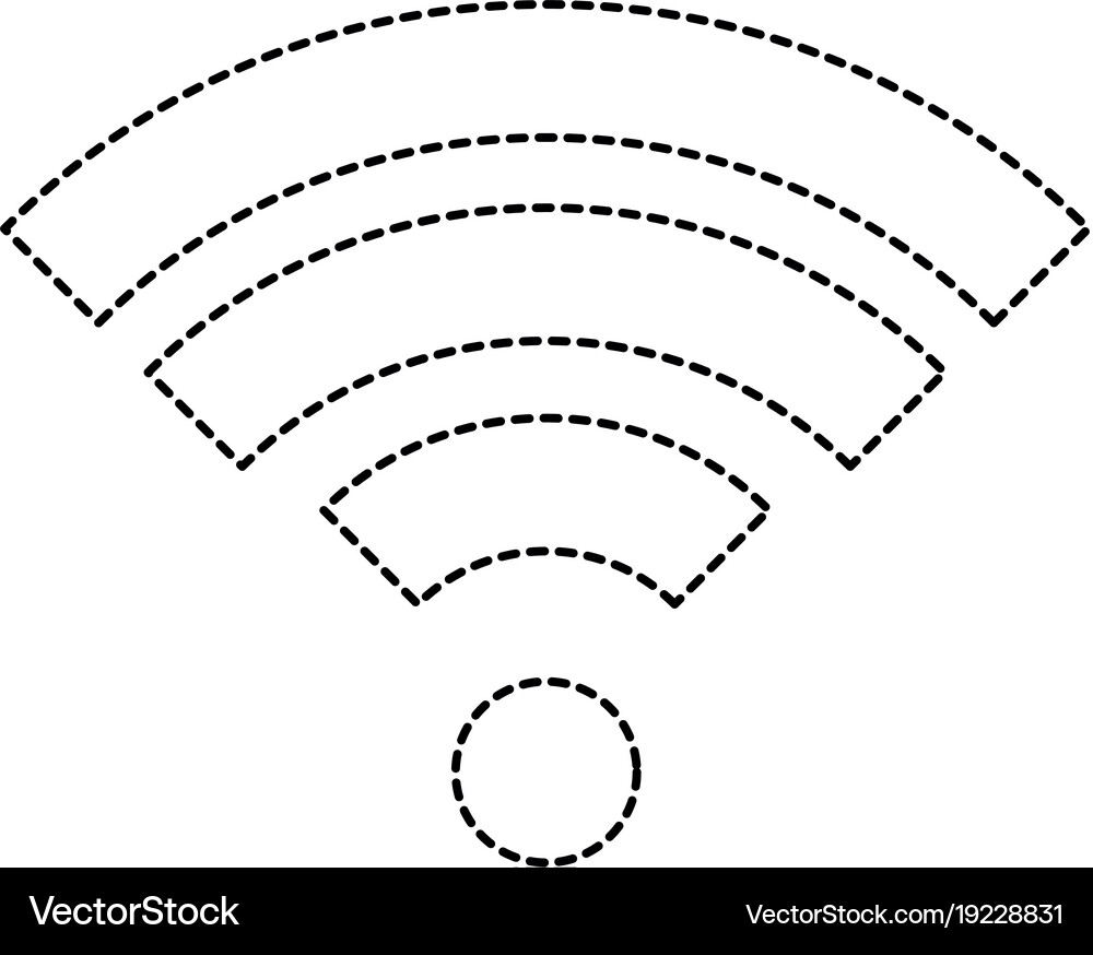 Wifi signal isolated icon Royalty Free Vector Image