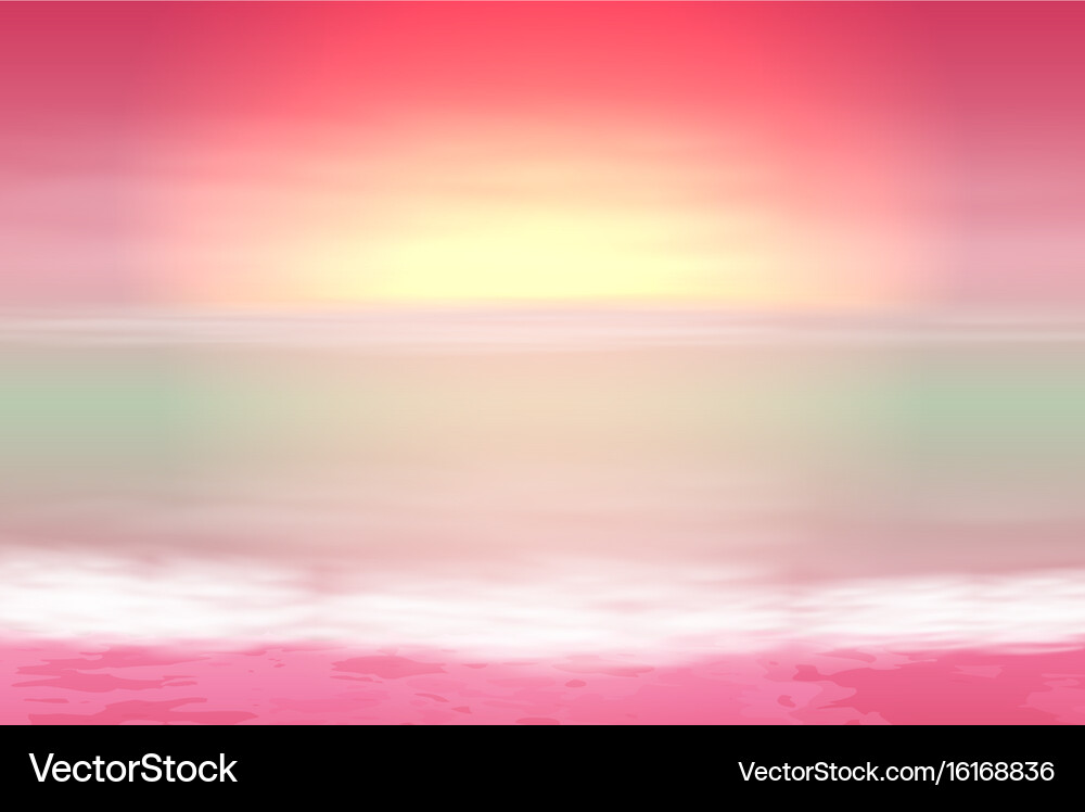 Beautiful purple sea sunset Royalty Free Vector Image