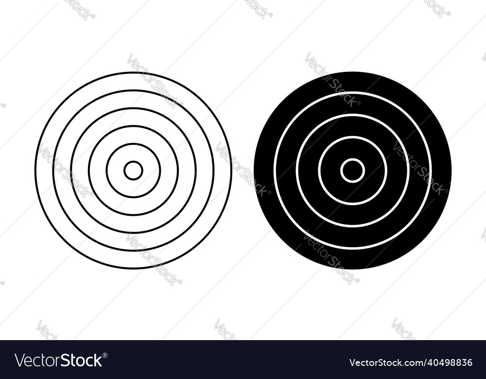 Concentric Ring Pattern Royalty Free Vector Image