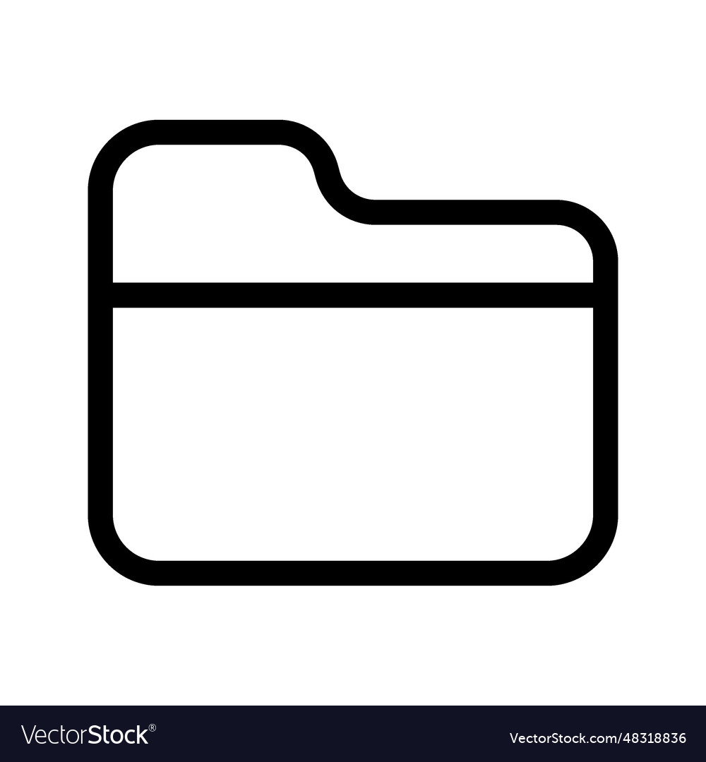 Folder icon Royalty Free Vector Image - VectorStock