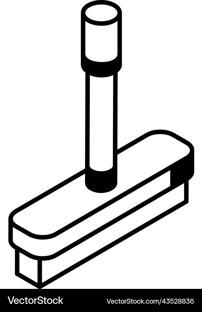 Modern line icon of a wiper Royalty Free Vector Image