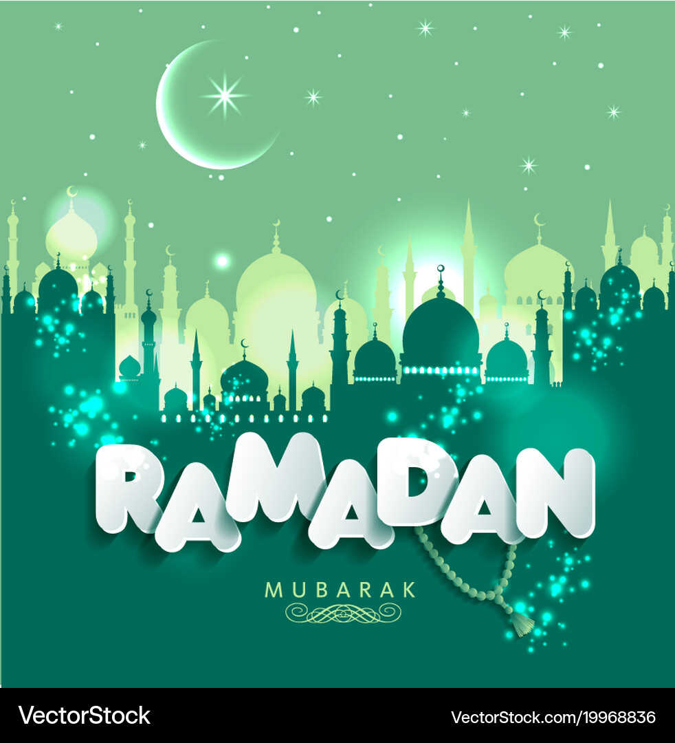 Muslim abstract greeting banners islamic Vector Image