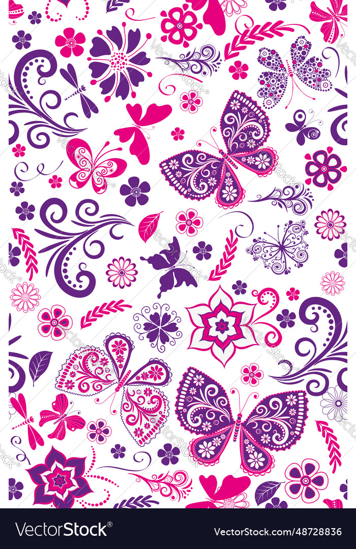 Seamless spring delicate white pattern Royalty Free Vector