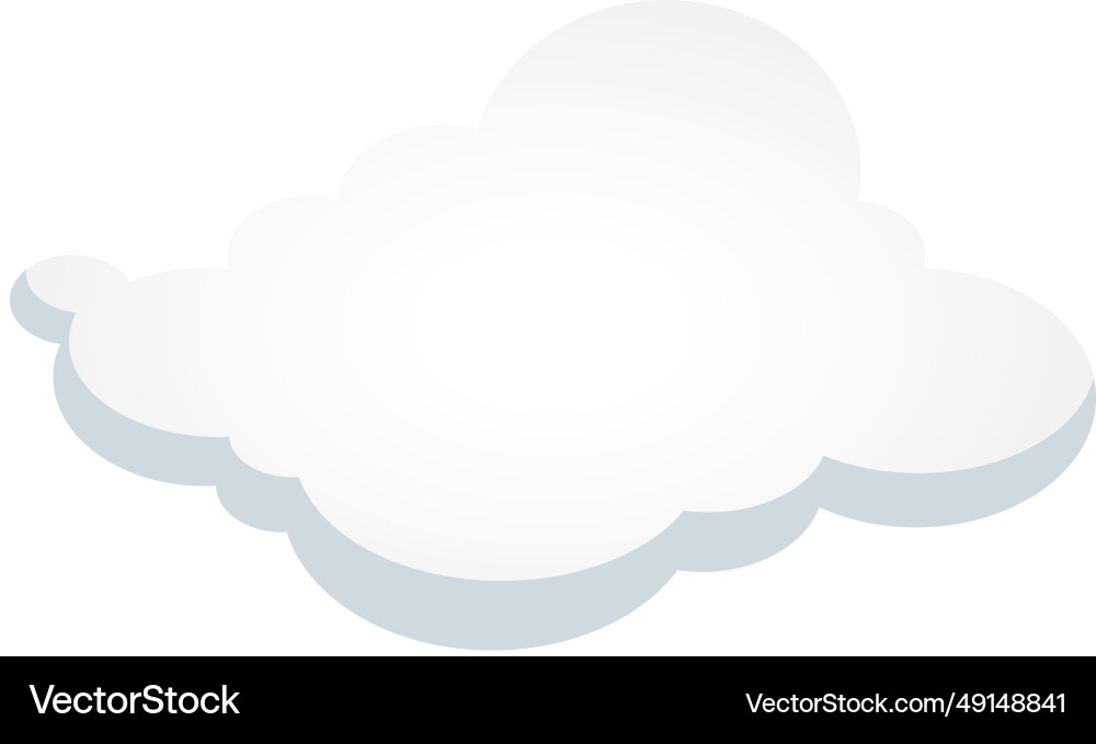 Abstract background of white cloud in sky Vector Image