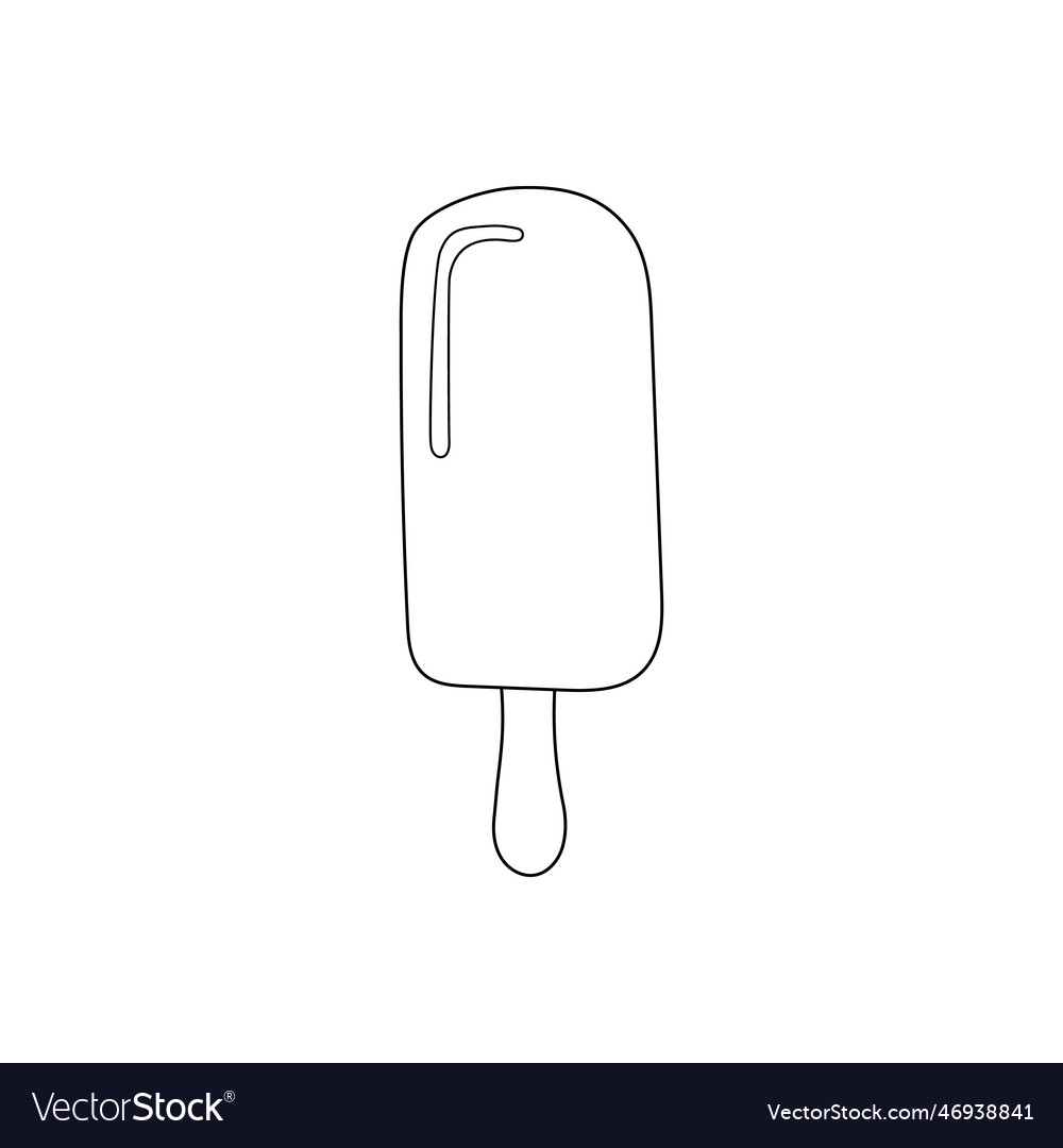 Hand Drawn Ice Cream Popsicle Royalty Free Vector Image