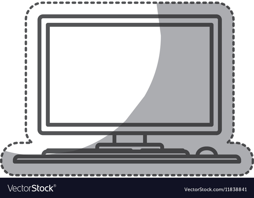 Isolated computer device design Royalty Free Vector Image