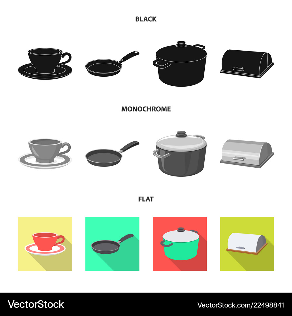 Isolated object of kitchen and cook symbol Vector Image
