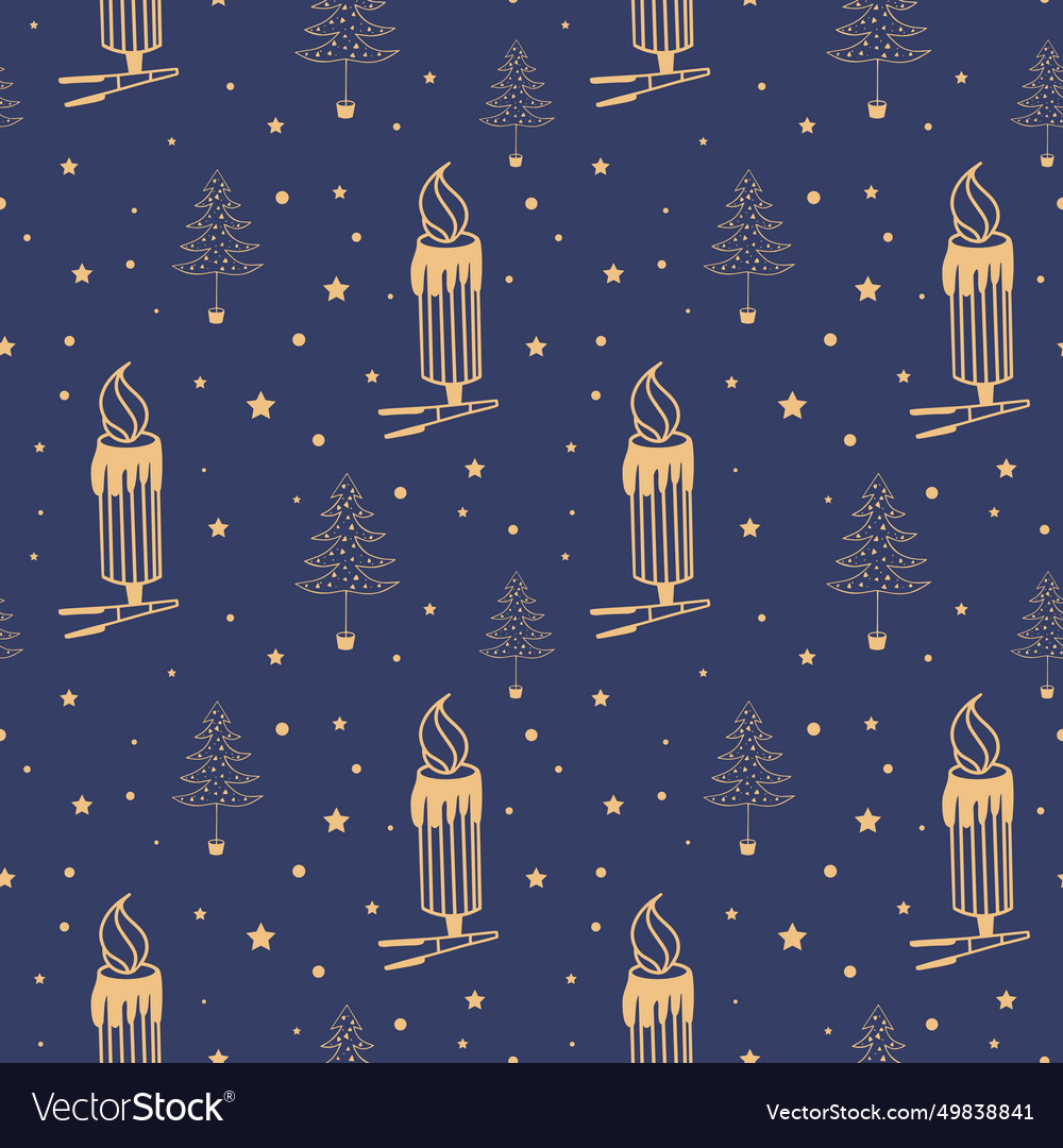 Seamless pattern for the new year printing Vector Image