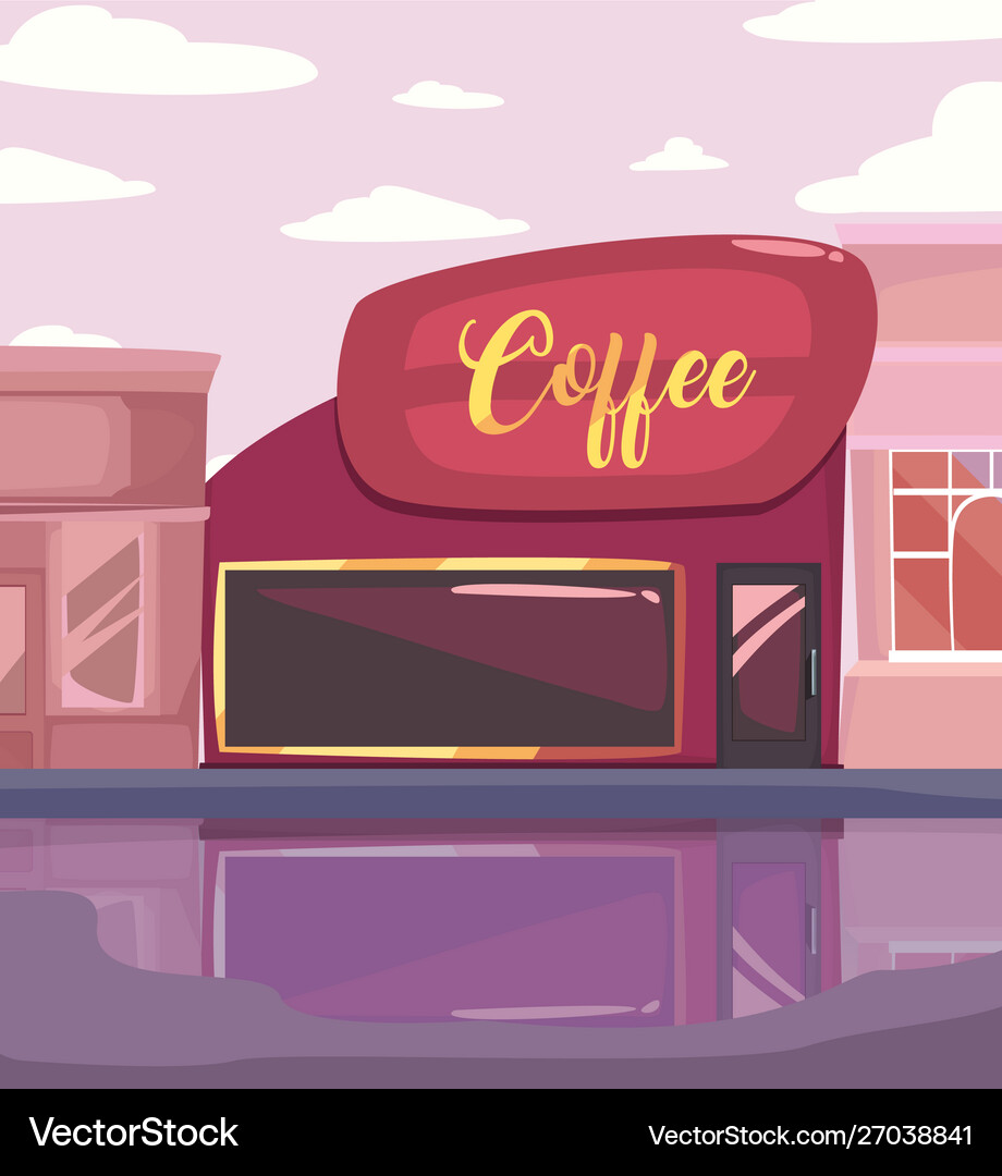 Street market commerce flat design Royalty Free Vector Image