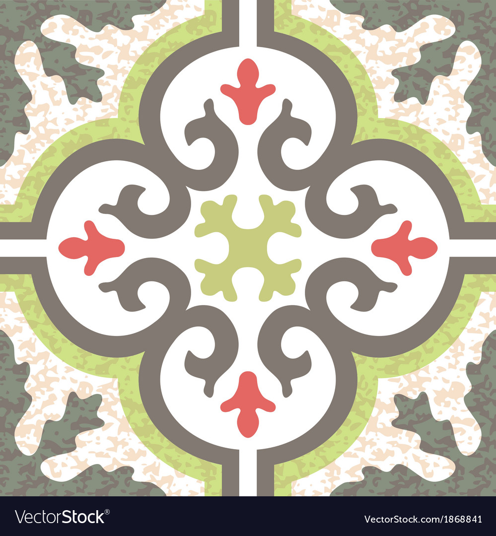 Traditional moroccan tile Royalty Free Vector Image