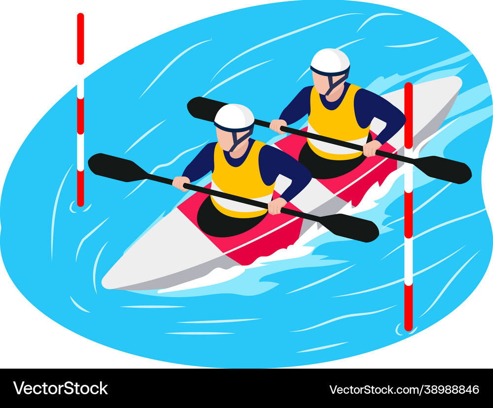 Boating team Royalty Free Vector Image - VectorStock