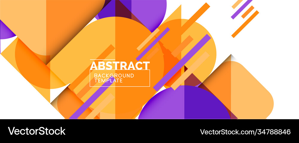 Clean minimal geometric abstract background Vector Image