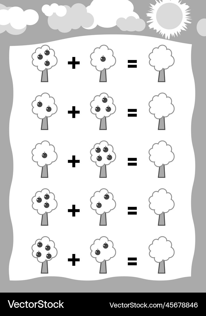 Counting game for preschool children educational Vector Image