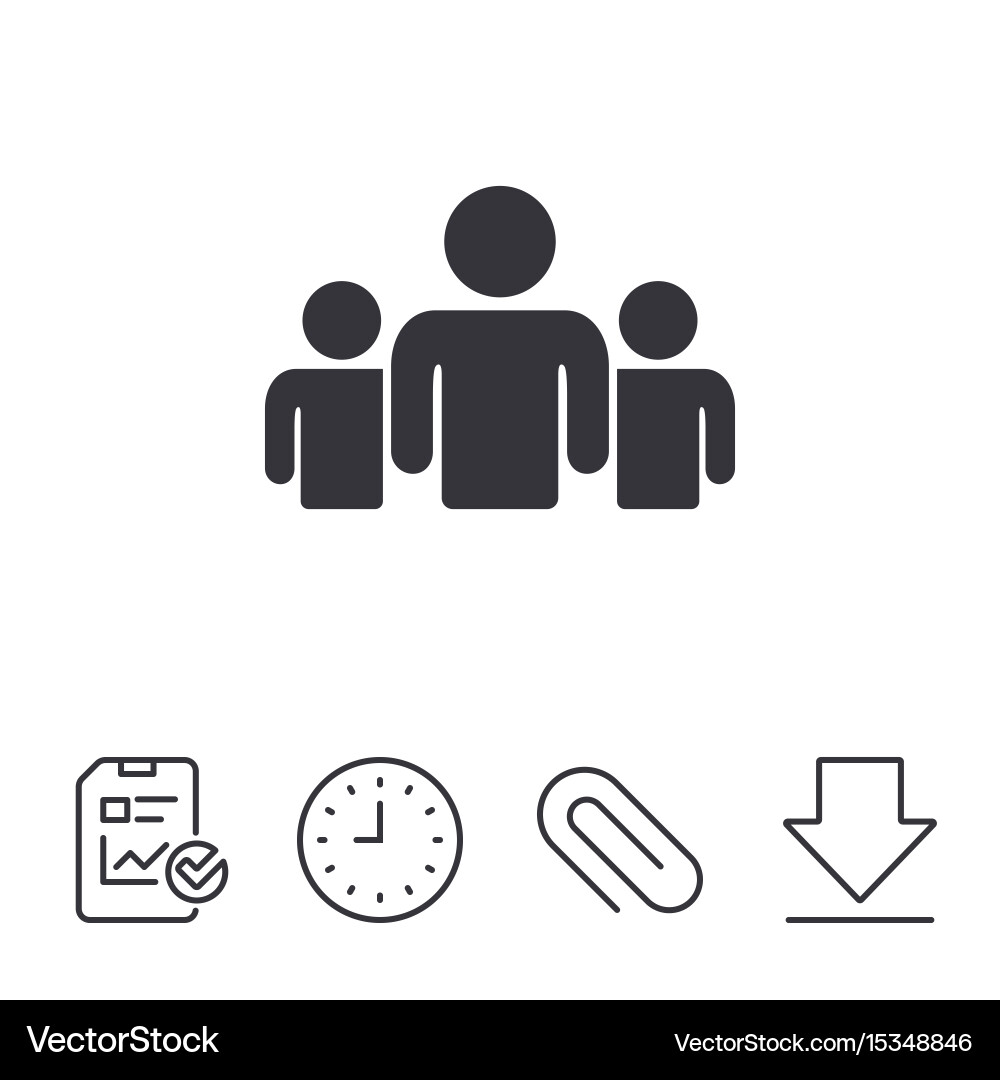 Group people sign icon share symbol Royalty Free Vector