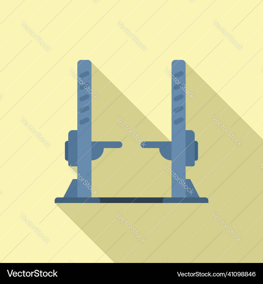Hydraulic car lift icon flat auto service Vector Image
