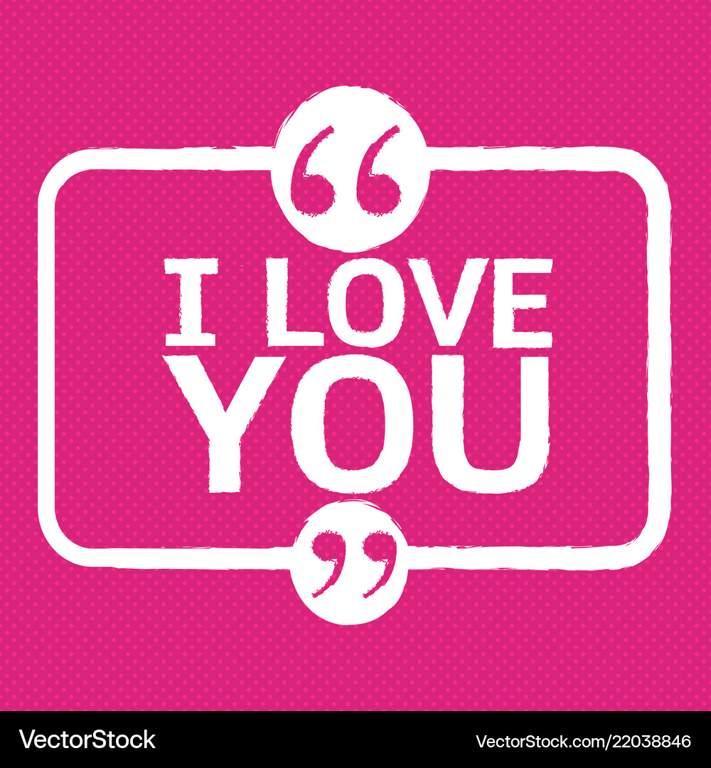 I love you lettering design Royalty Free Vector Image