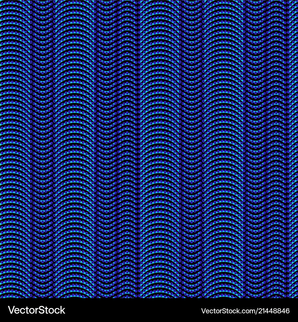 Wavy lines of dots seamless Royalty Free Vector Image