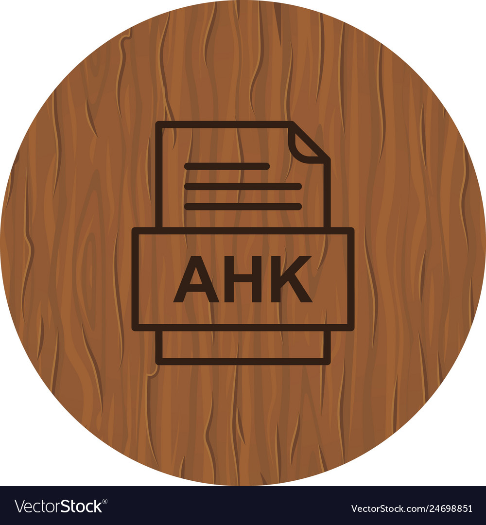 Ahk File Document Icon Royalty Free Vector Image 