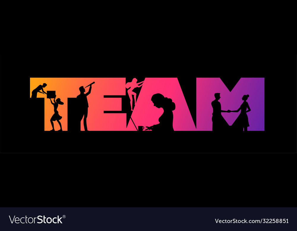 Business team concept design Royalty Free Vector Image