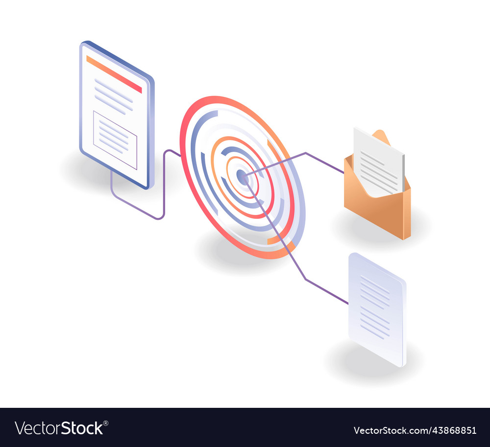 Digital transformation technology control button Vector Image