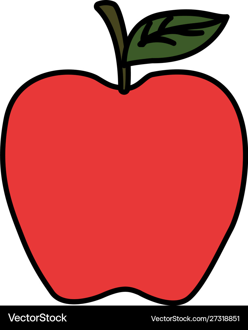 Isolated apple fruit design Royalty Free Vector Image