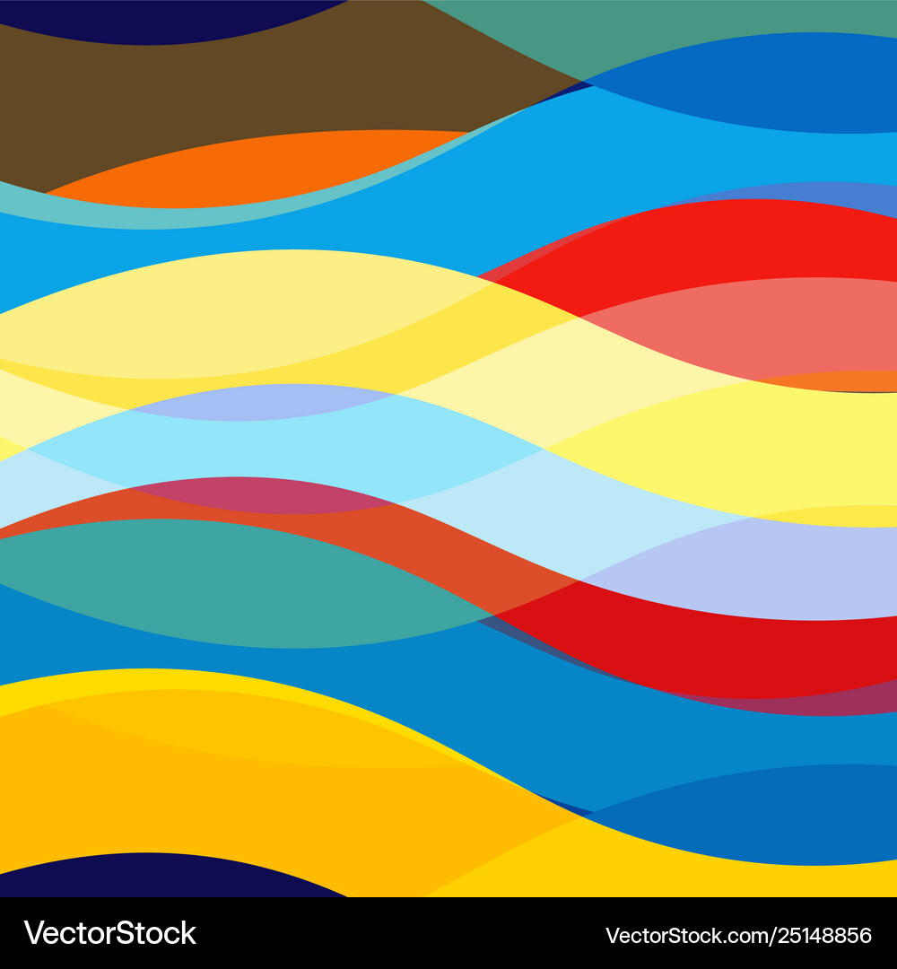 Abstract Colorful Wave Background Royalty Free Vector Image