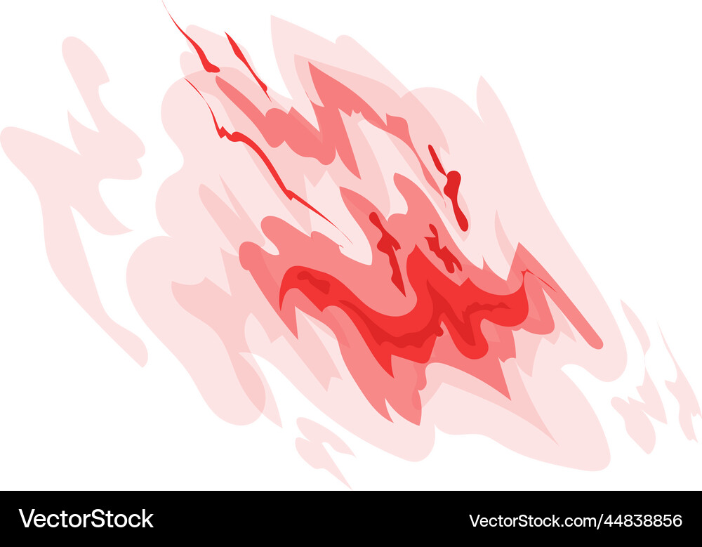 Bloody wound texture red body cut mark Royalty Free Vector