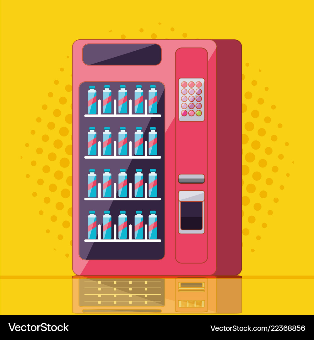 Dispenser of beverage machine electronic Vector Image