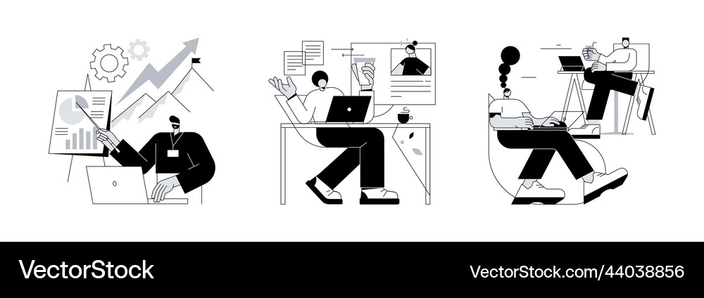 Job opportunity abstract concept Royalty Free Vector Image