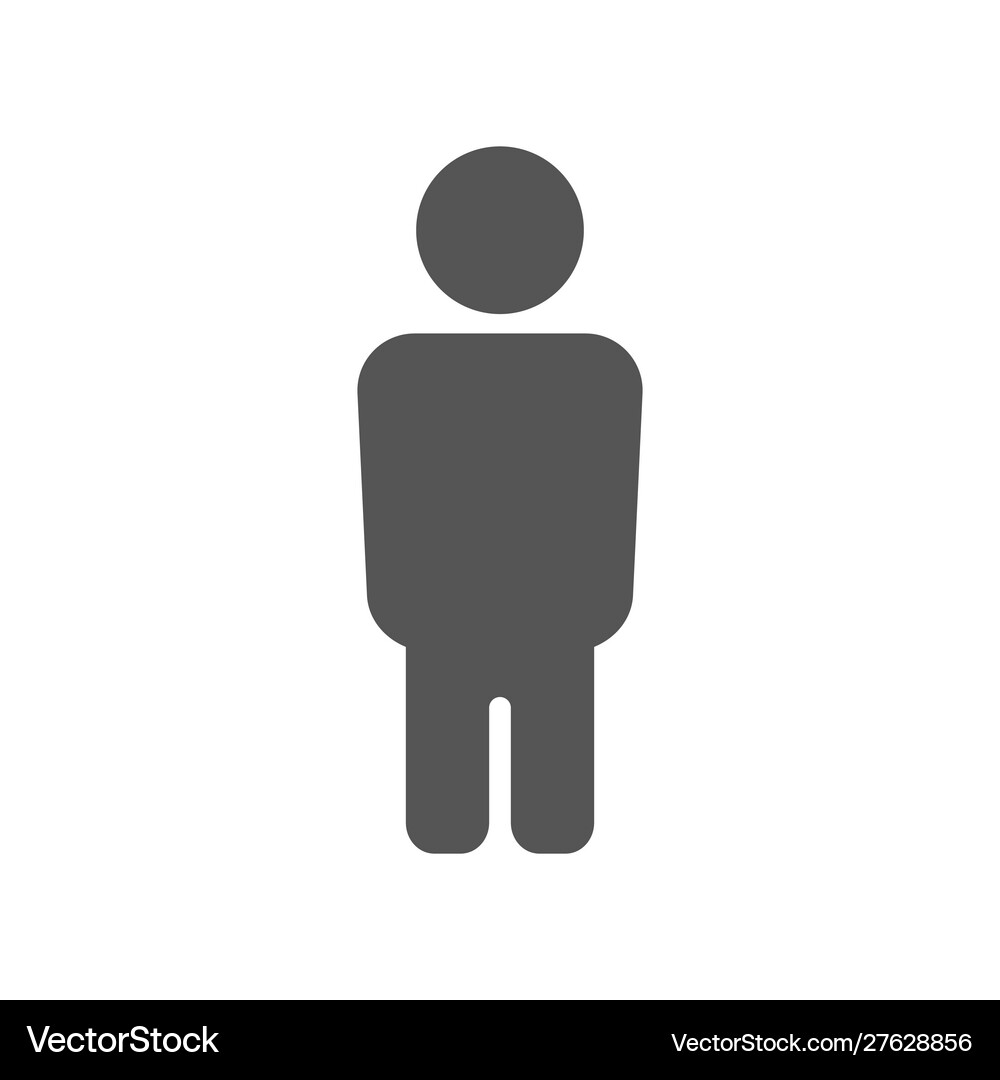 Male sign in flat style Royalty Free Vector Image