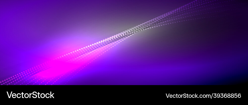 Neon shiny color background with light glowing Vector Image