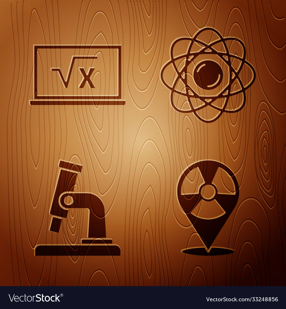 Set radioactive in location square root x Vector Image Set radioactive in location square root x Vector Image