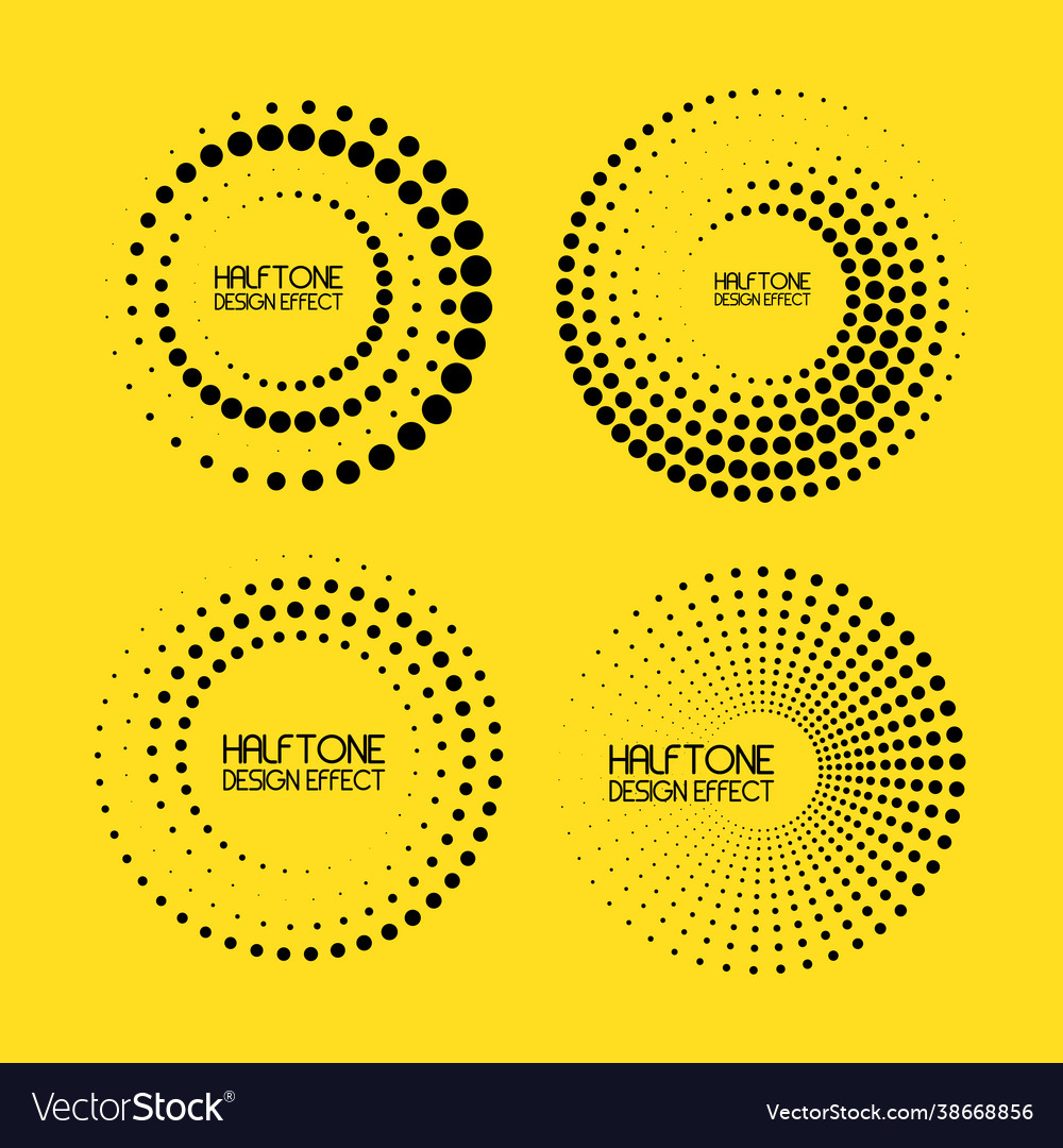 Speed halftone geometric lines in circle form Vector Image