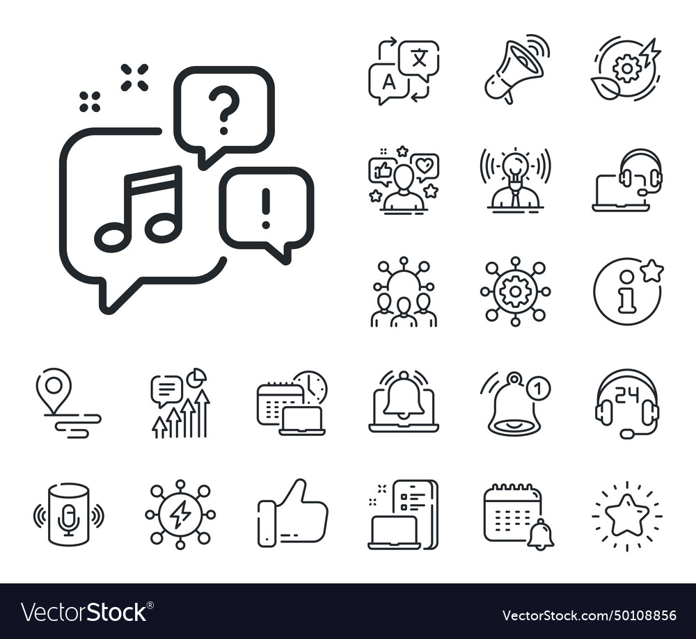 Voicemail line icon audio message sign place Vector Image