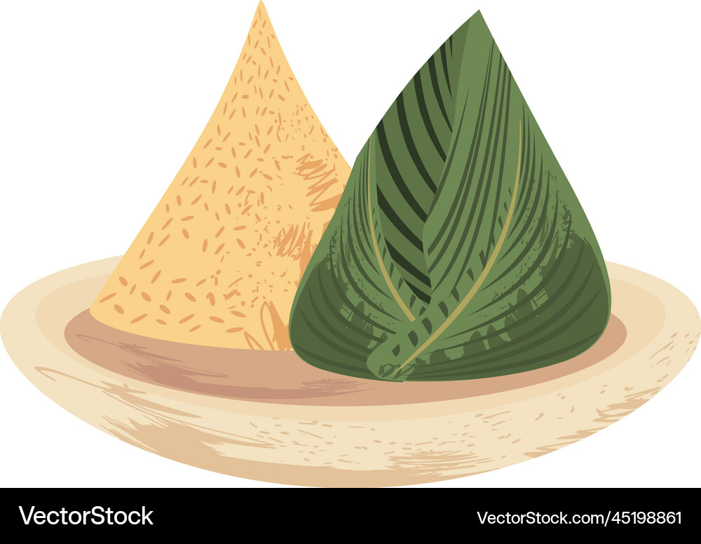 Chinese traditional zongzi Royalty Free Vector Image