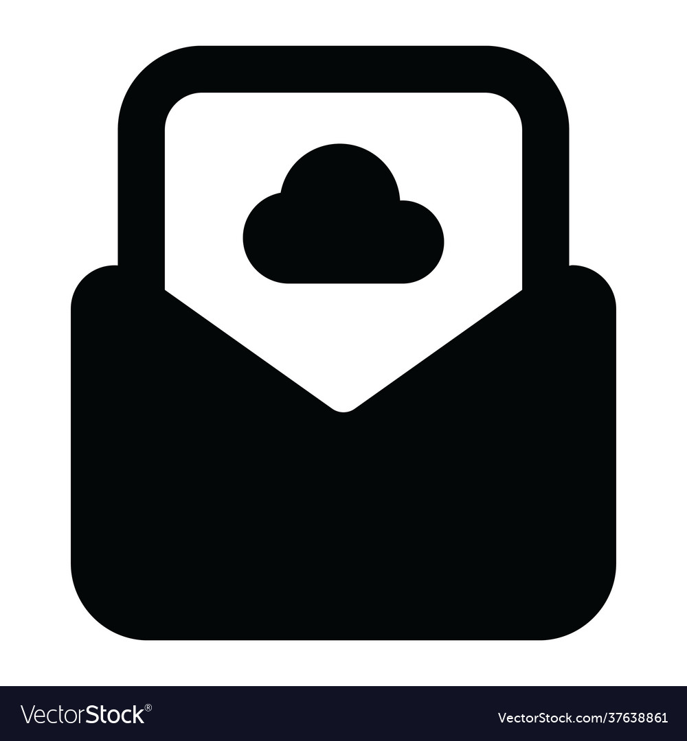 Cloud mail Royalty Free Vector Image - VectorStock