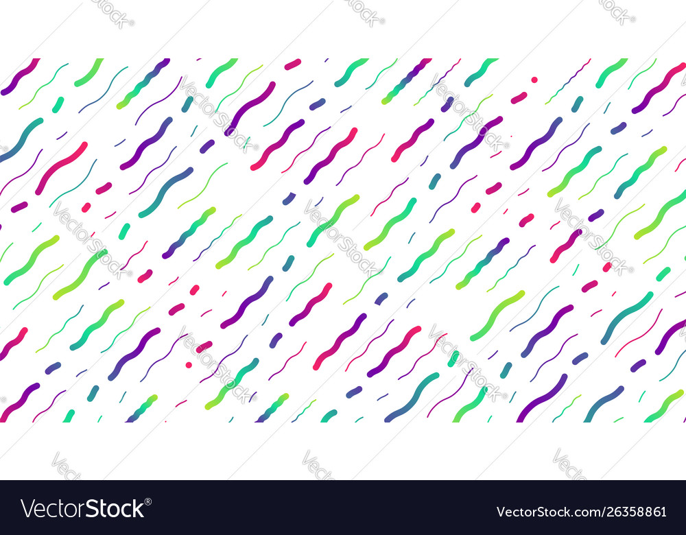 Colorful neon dashed lines Royalty Free Vector Image