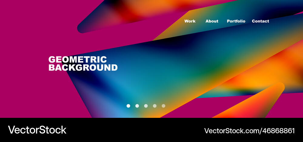 Geometric shapes minimalist abstract background Vector Image