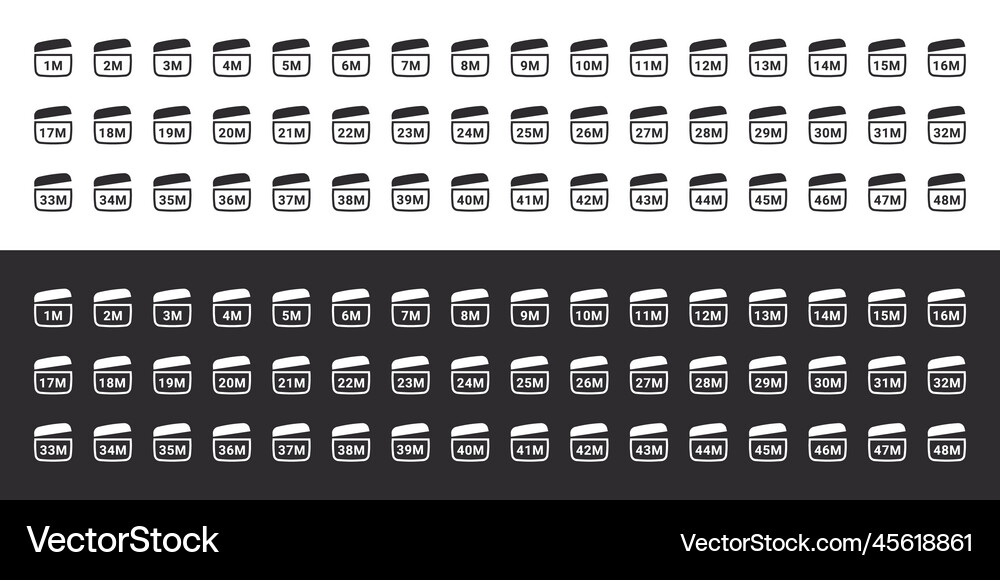 Icons set round tub with cap opened Royalty Free Vector