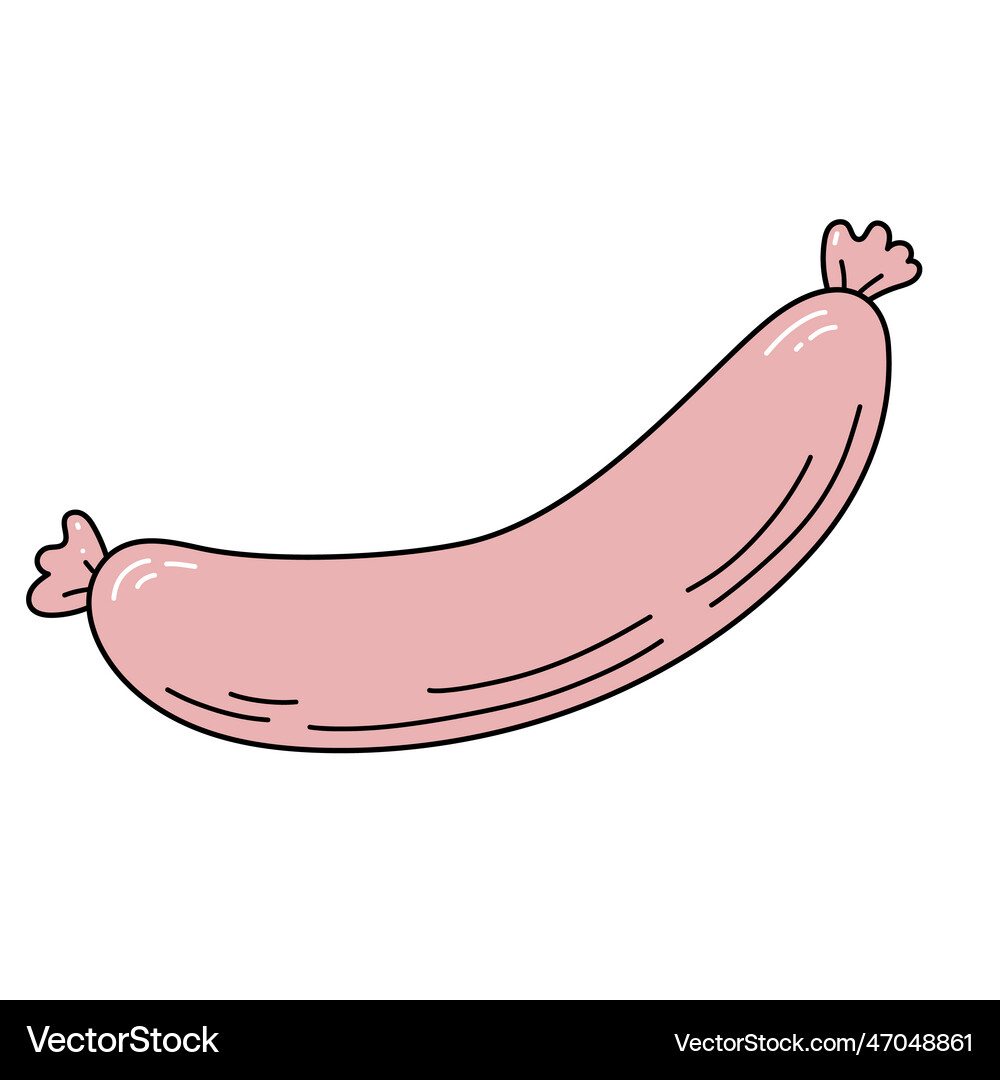 Sausage sketch Royalty Free Vector Image - VectorStock
