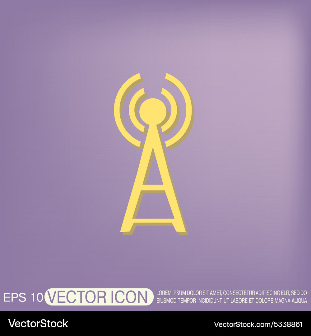 Tower wi-fi Royalty Free Vector Image - VectorStock
