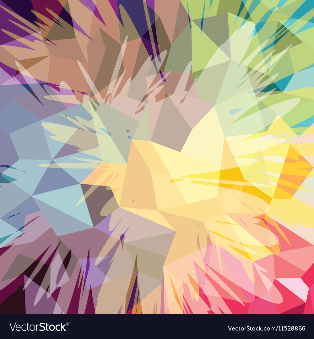Abstract colorful triangle geometrical background Vector Image