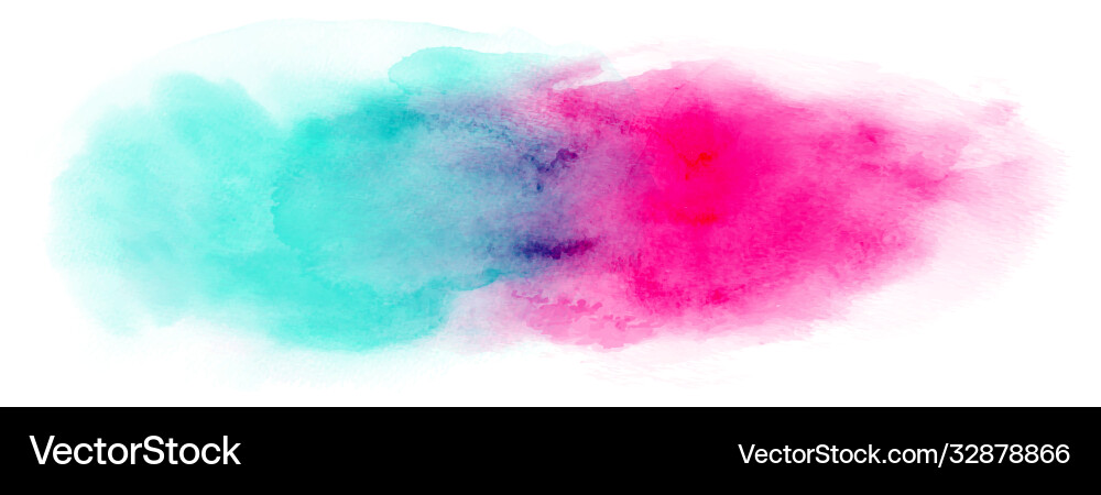 Abstract design splatter hand-painted watercolor Vector Image